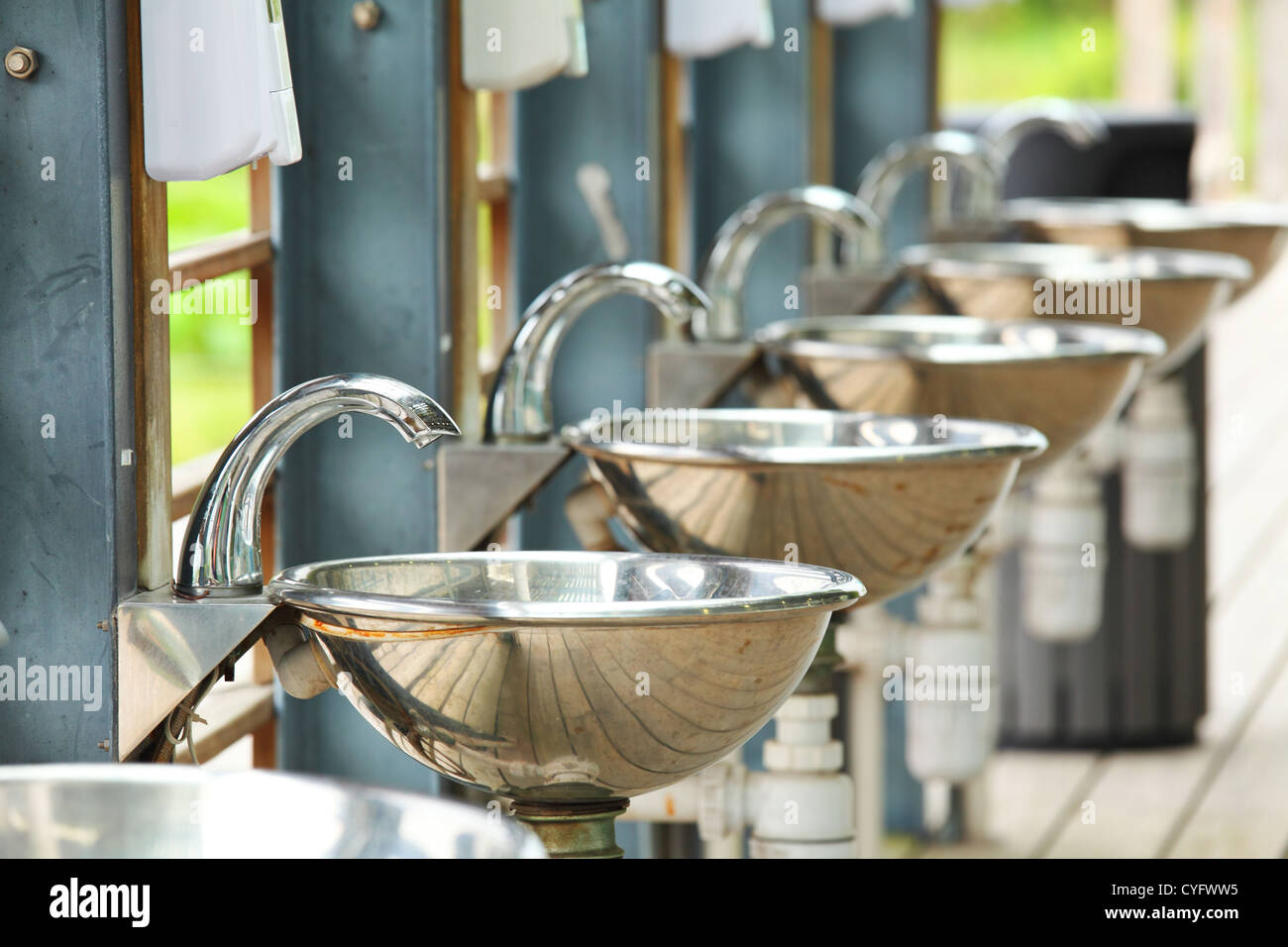 sinks and taps in outdoor Stock Photo - Alamy