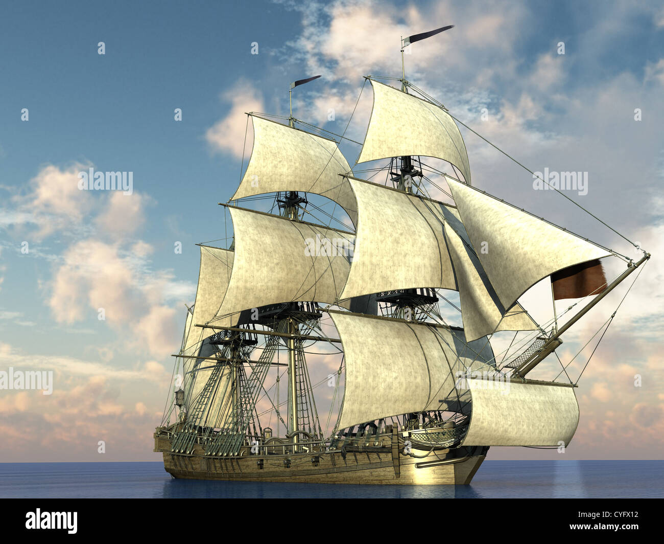 ship in the ocean Stock Photo - Alamy