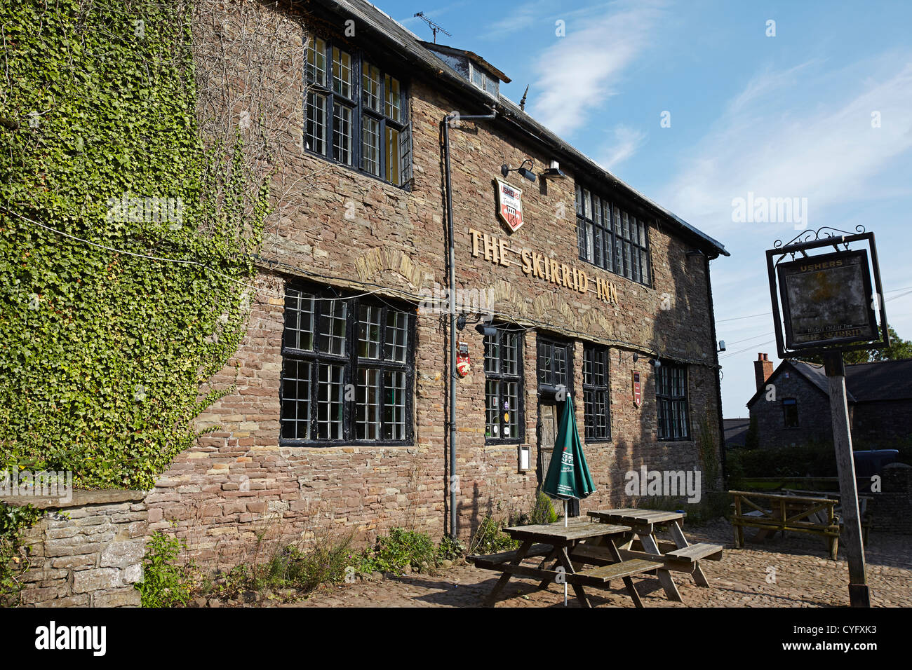 The Skirrid Mountain Inn, Llanfihangel Crucorney, a few miles north of ...
