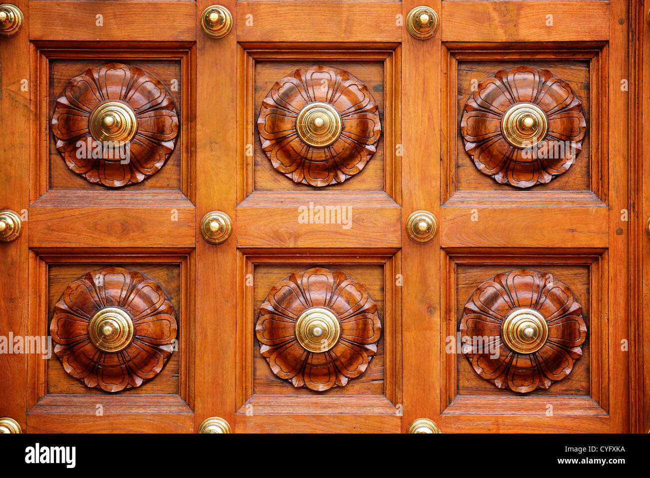 temple door bells in india temple Stock Photo - Alamy