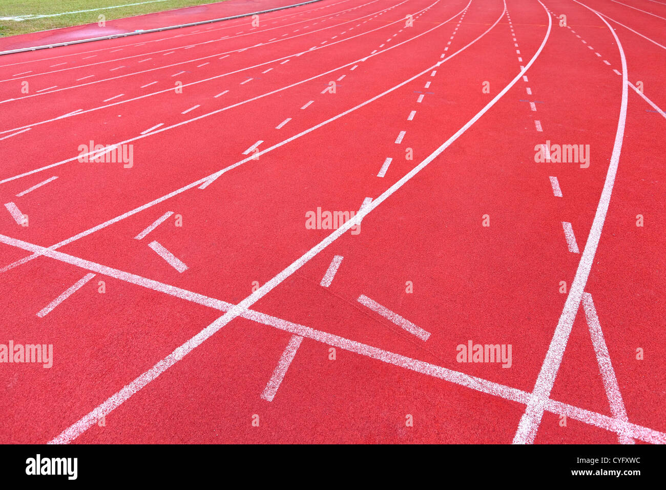 sport running track Stock Photo - Alamy