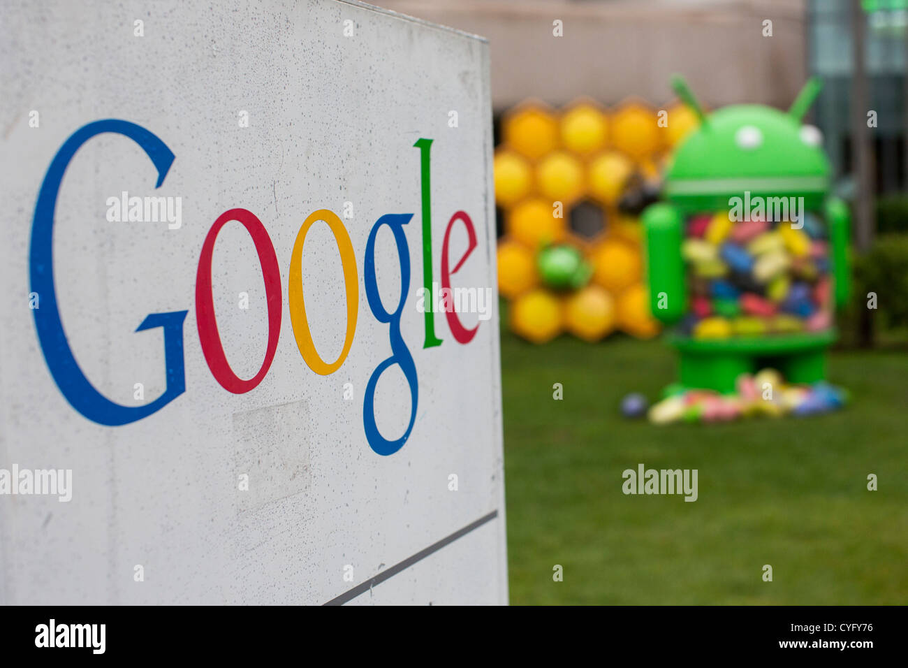 The Android section of the Google headquarters complex, also known as ...