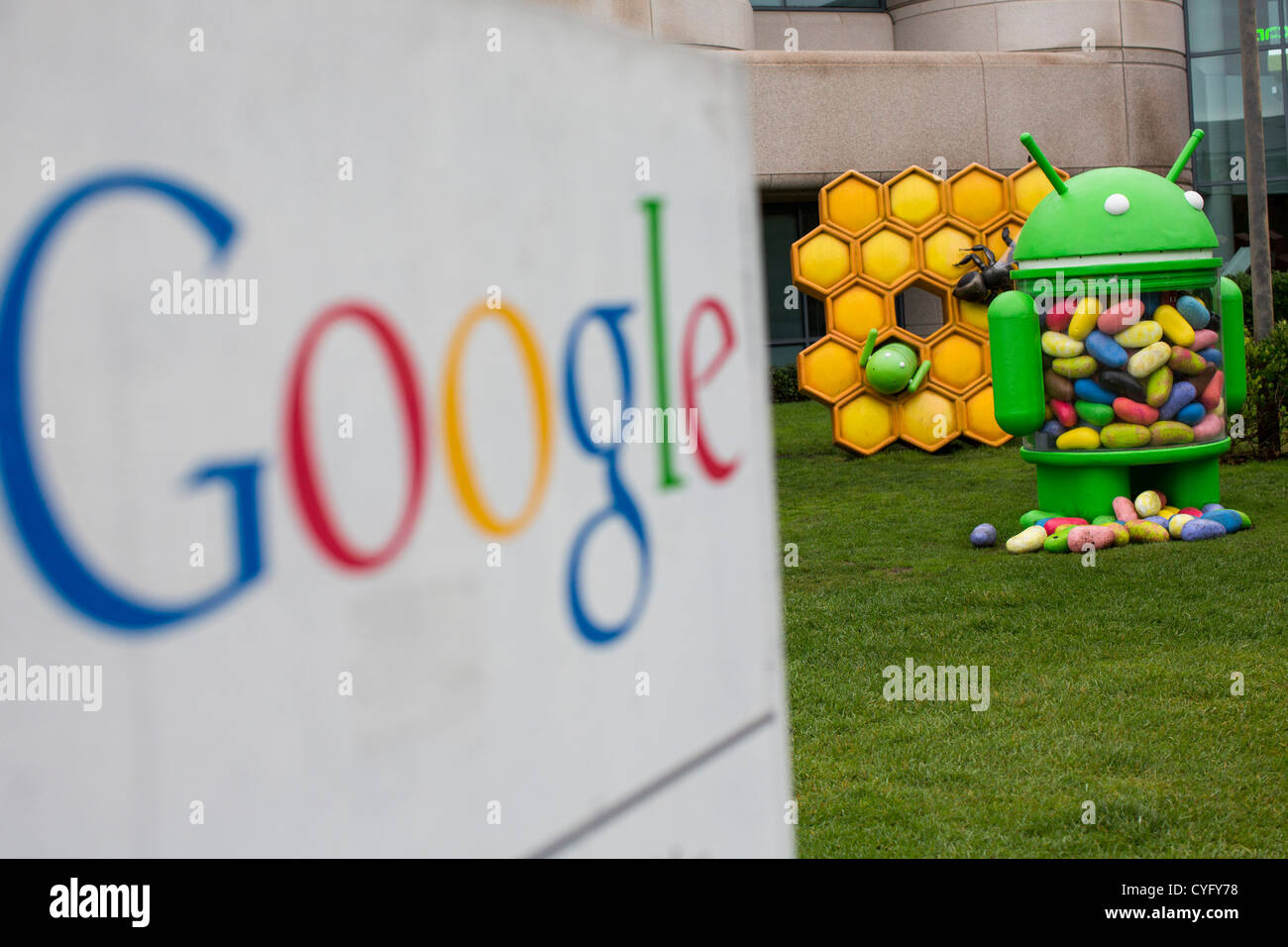The Android section of the Google headquarters complex, also known as ...