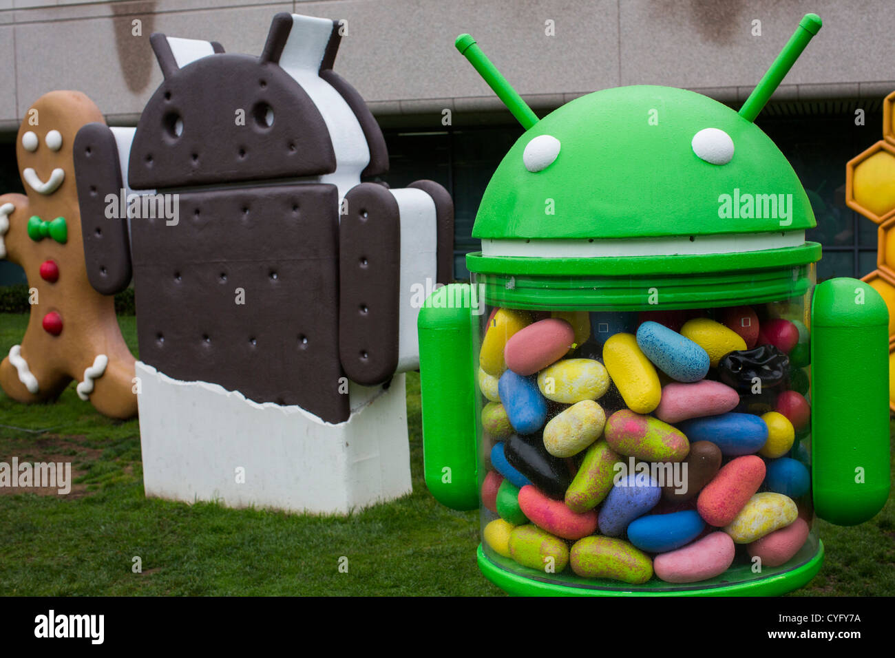 The Android section of the Google headquarters complex, also known as ...