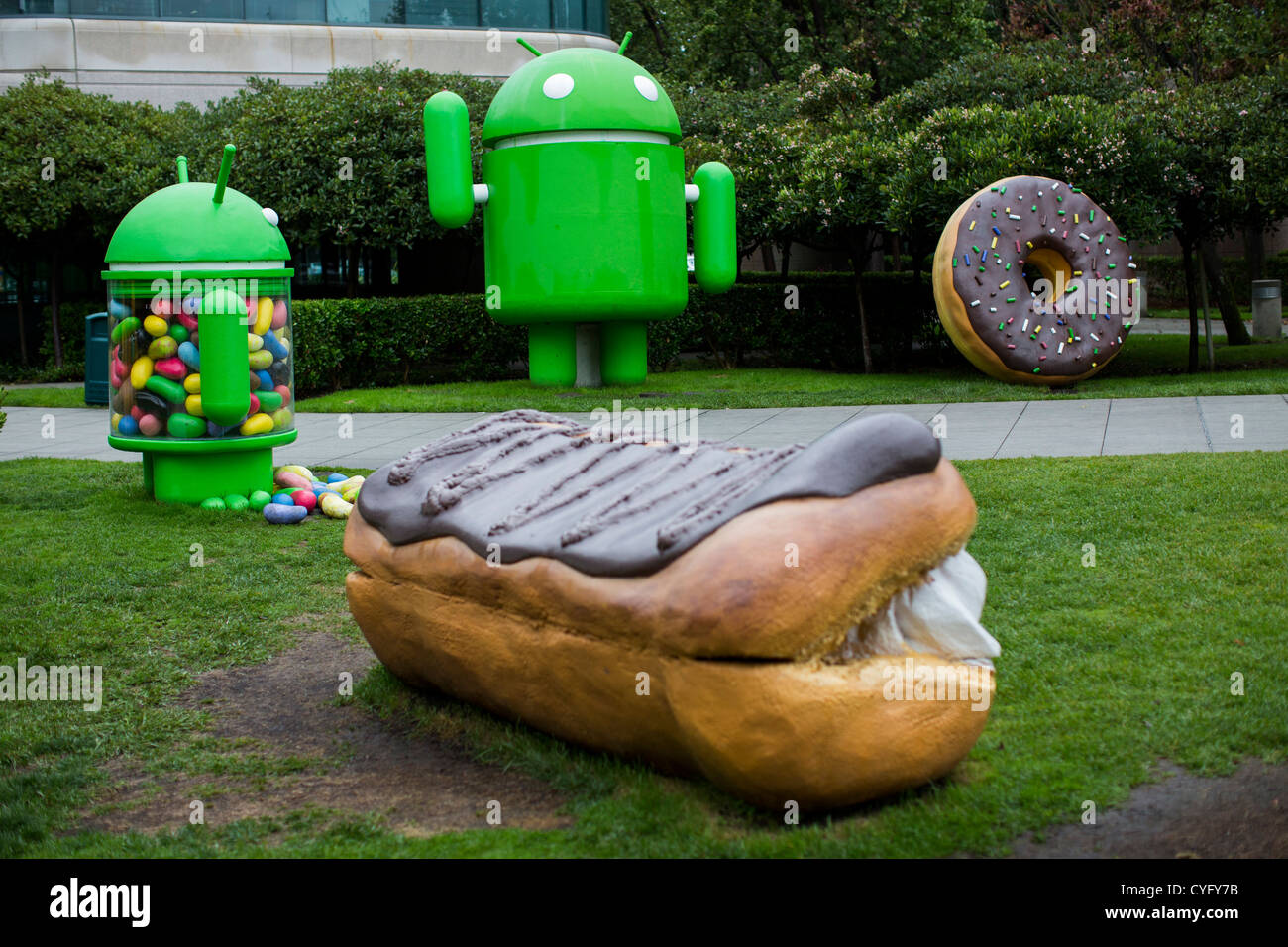 Google headquarters complex known googleplex hi-res stock photography ...