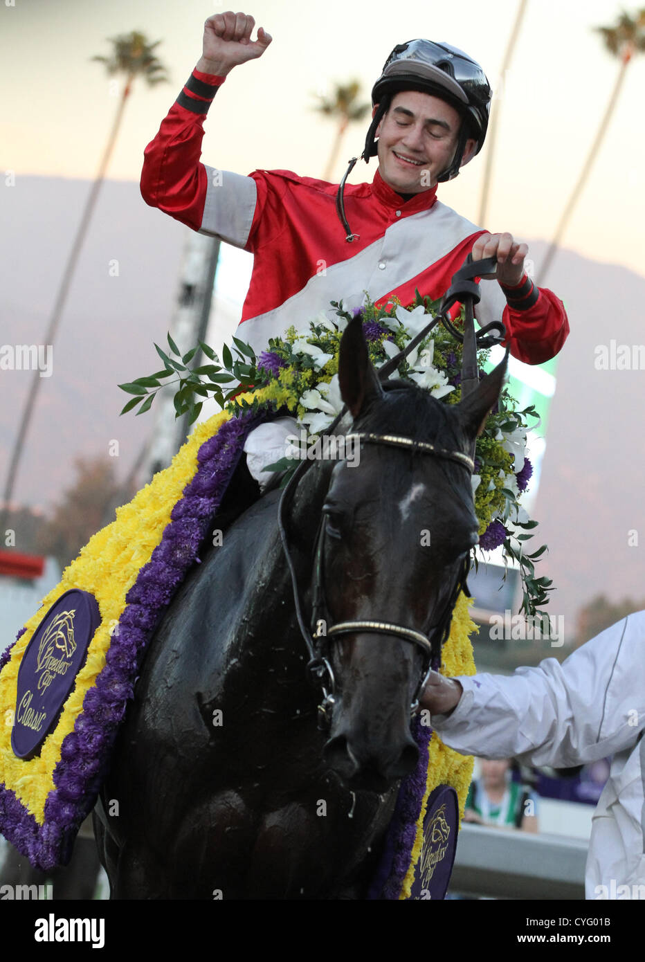 Nov. 3, 2012 - Arcadia, California, U.S. - FORT LARNED, ridden by Brian ...
