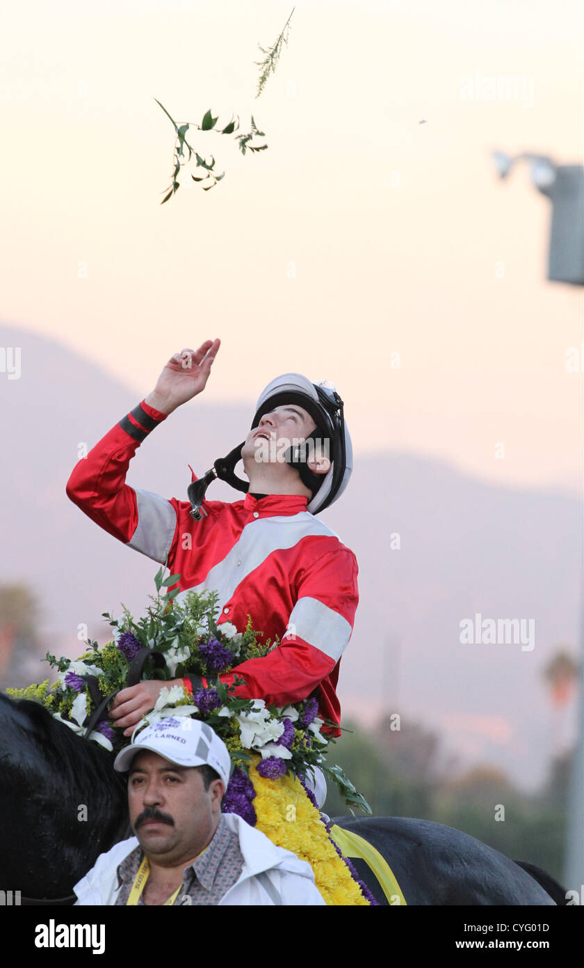 Nov. 3, 2012 - Arcadia, California, U.S. - FORT LARNED, ridden by Brian ...
