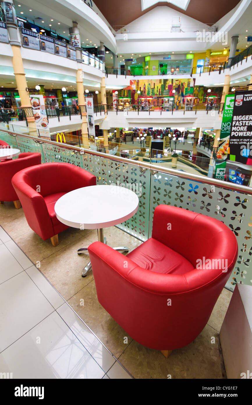 Comfortable soft set and tea table at a shopping mall Stock Photo - Alamy