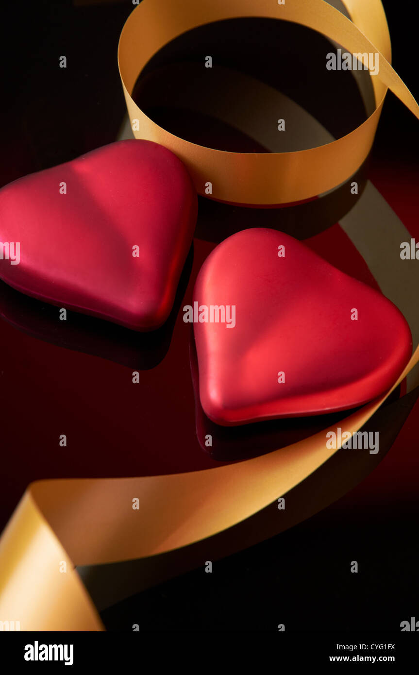 Two red hearts symbol hi-res stock photography and images - Alamy
