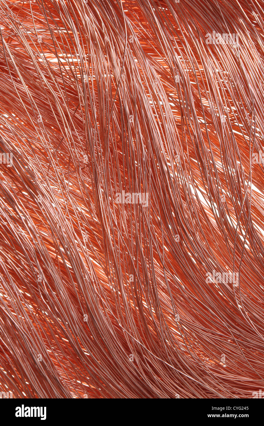 Copper wire energy carrier Stock Photo - Alamy