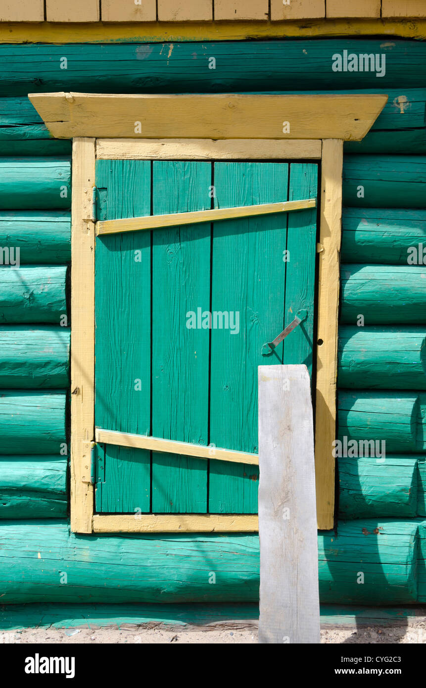 Door on Traditional house in village near Ulan Ude, Siberia, Russia ...