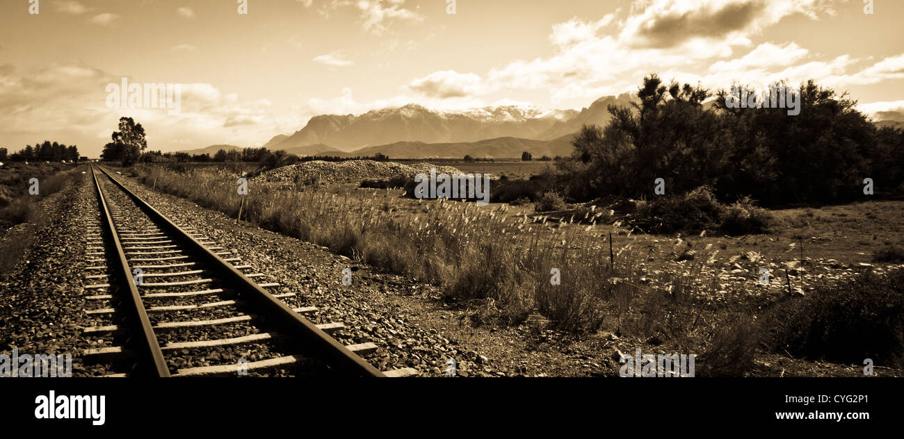 Railway lines in the country side Stock Photo - Alamy