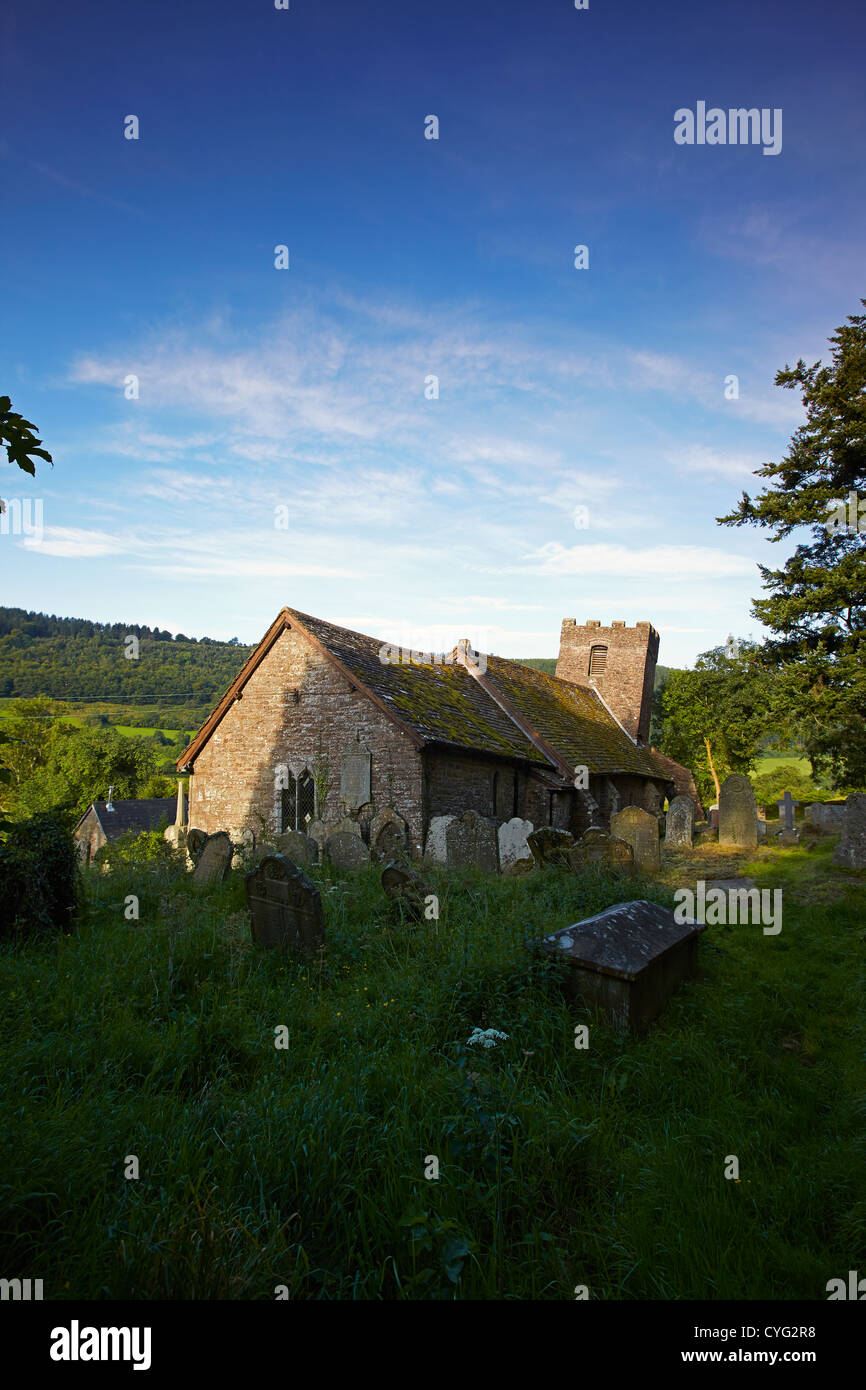 Cwmyoy Church, Brecon Beacons, Wales, UK Stock Photo - Alamy