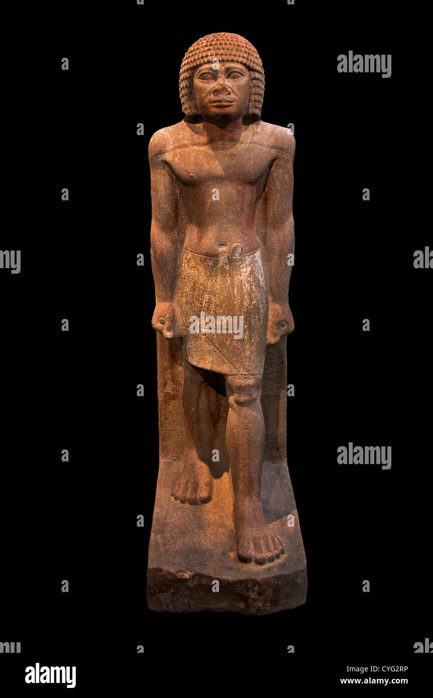 Forceful features developed musculature Striding Figure Dynasty 4 2575 ...