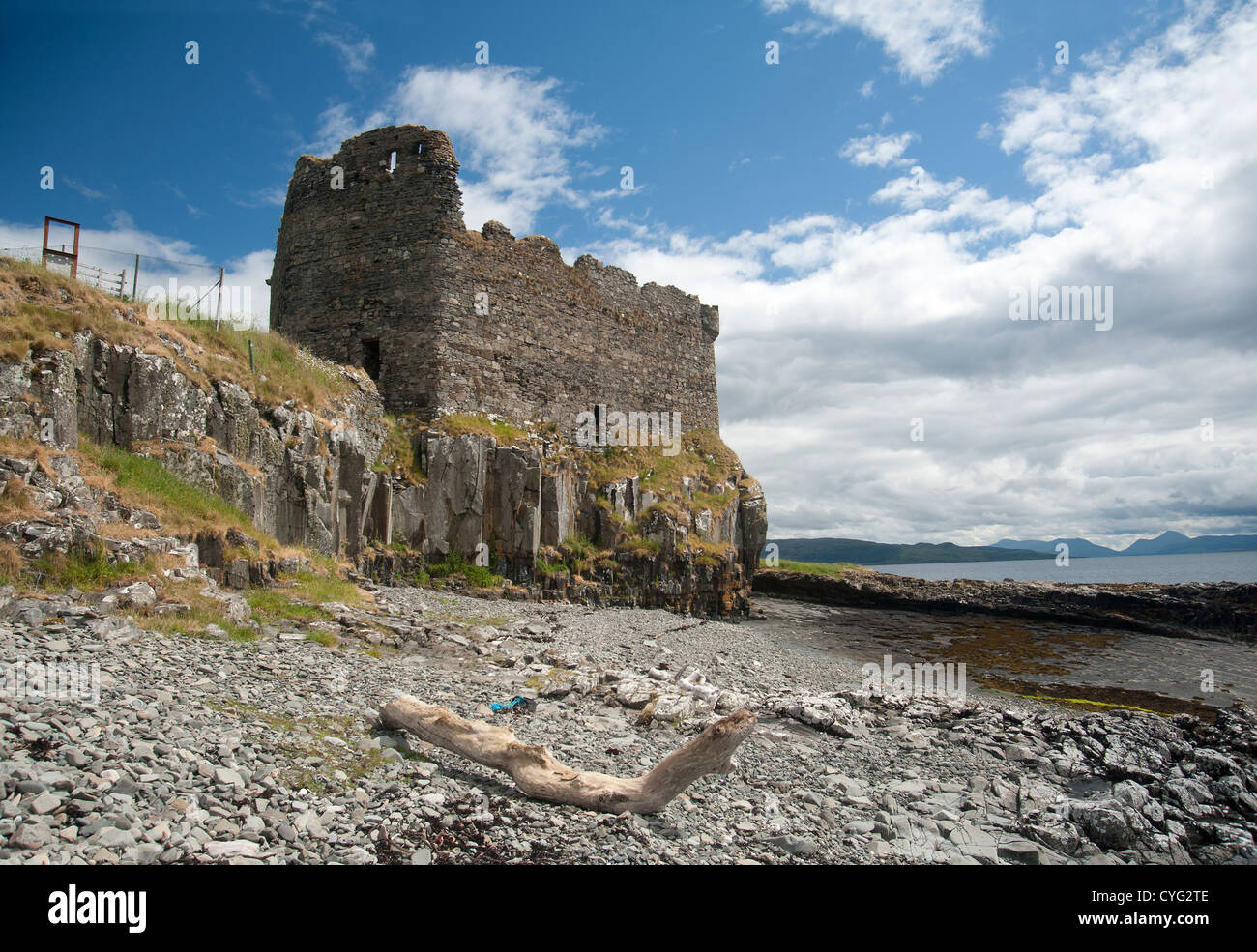 Mingarry Castle at Kilchoan at Ardnamurchan, Lochaber. Scottish West ...