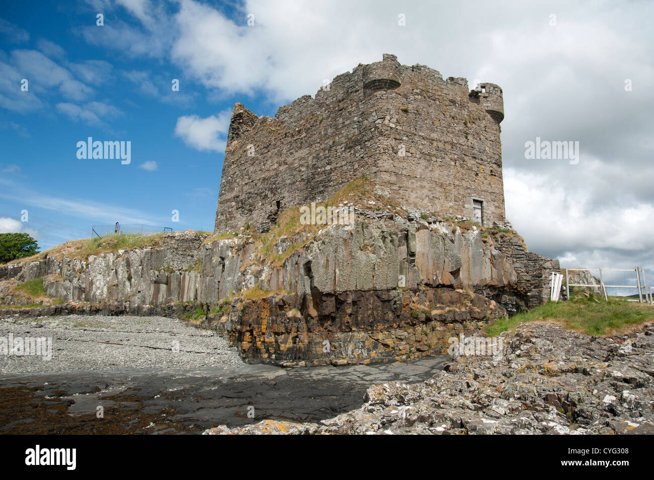 Mingarry Castle at Kilchoan at Ardnamurchan, Lochaber. Scottish West ...