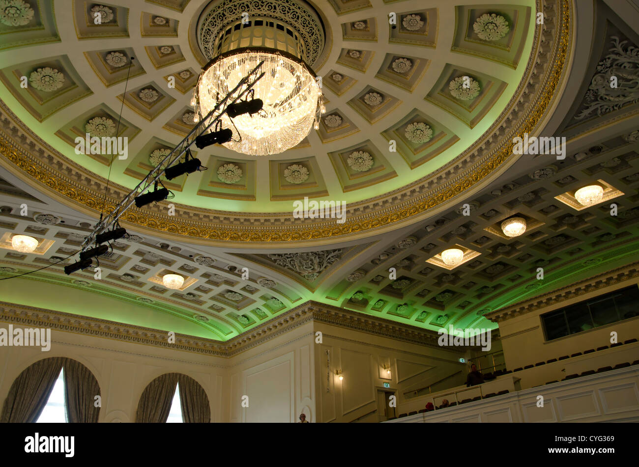 The ornate colour-changing ceiling in the music room of the newly ...