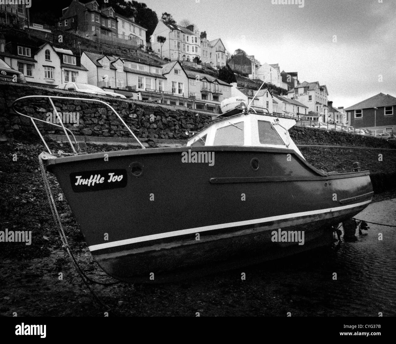 Looe harbour Black and White Stock Photos & Images - Alamy