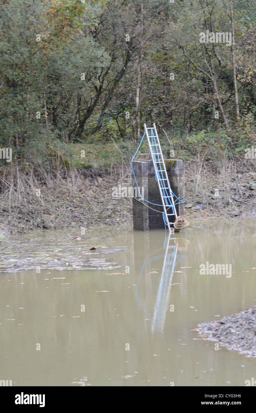 draining the lake Stock Photo - Alamy