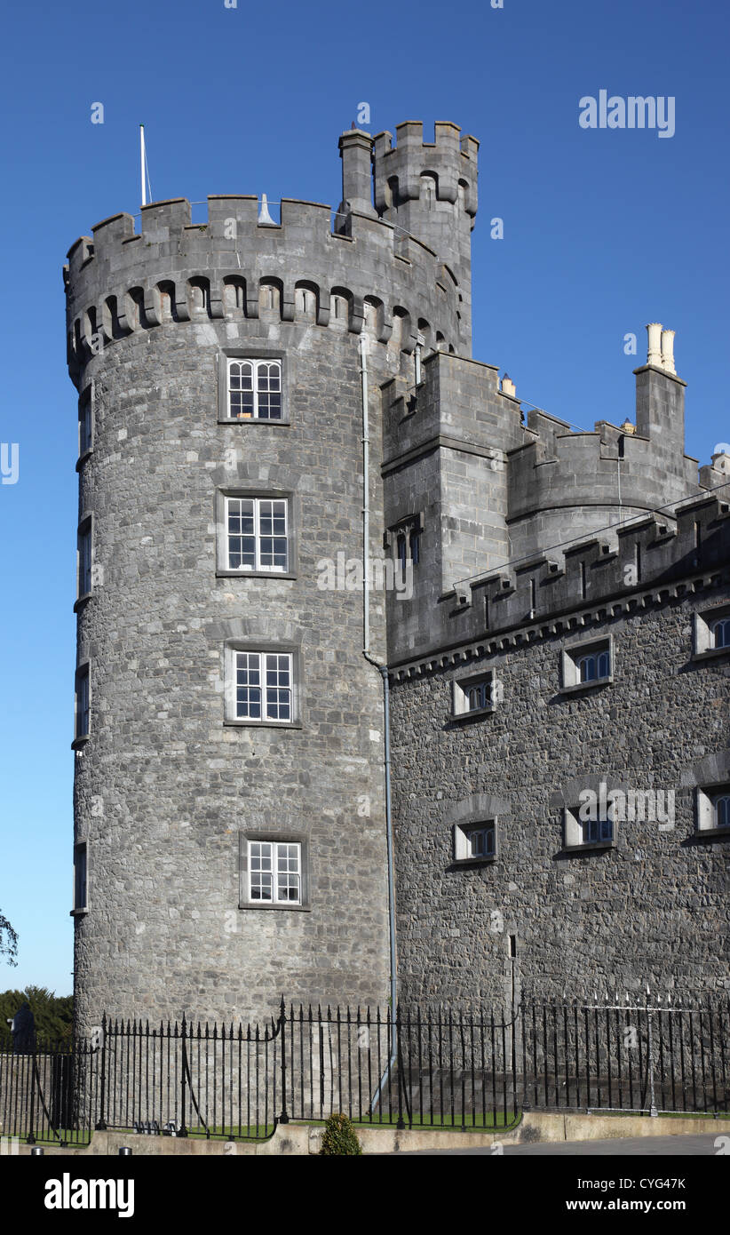 Kilkenny Castle, medieval castle, added to in the 19th century Stock ...