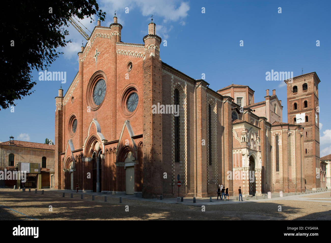 Piemonte: Asti - Romanesque-Gothic style Cathedral of Santa Maria ...