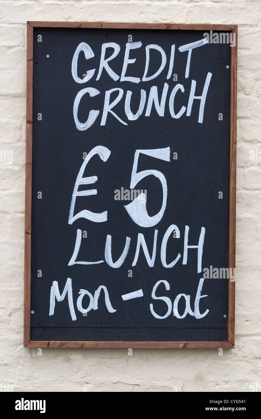 Lunch sign hi-res stock photography and images - Alamy