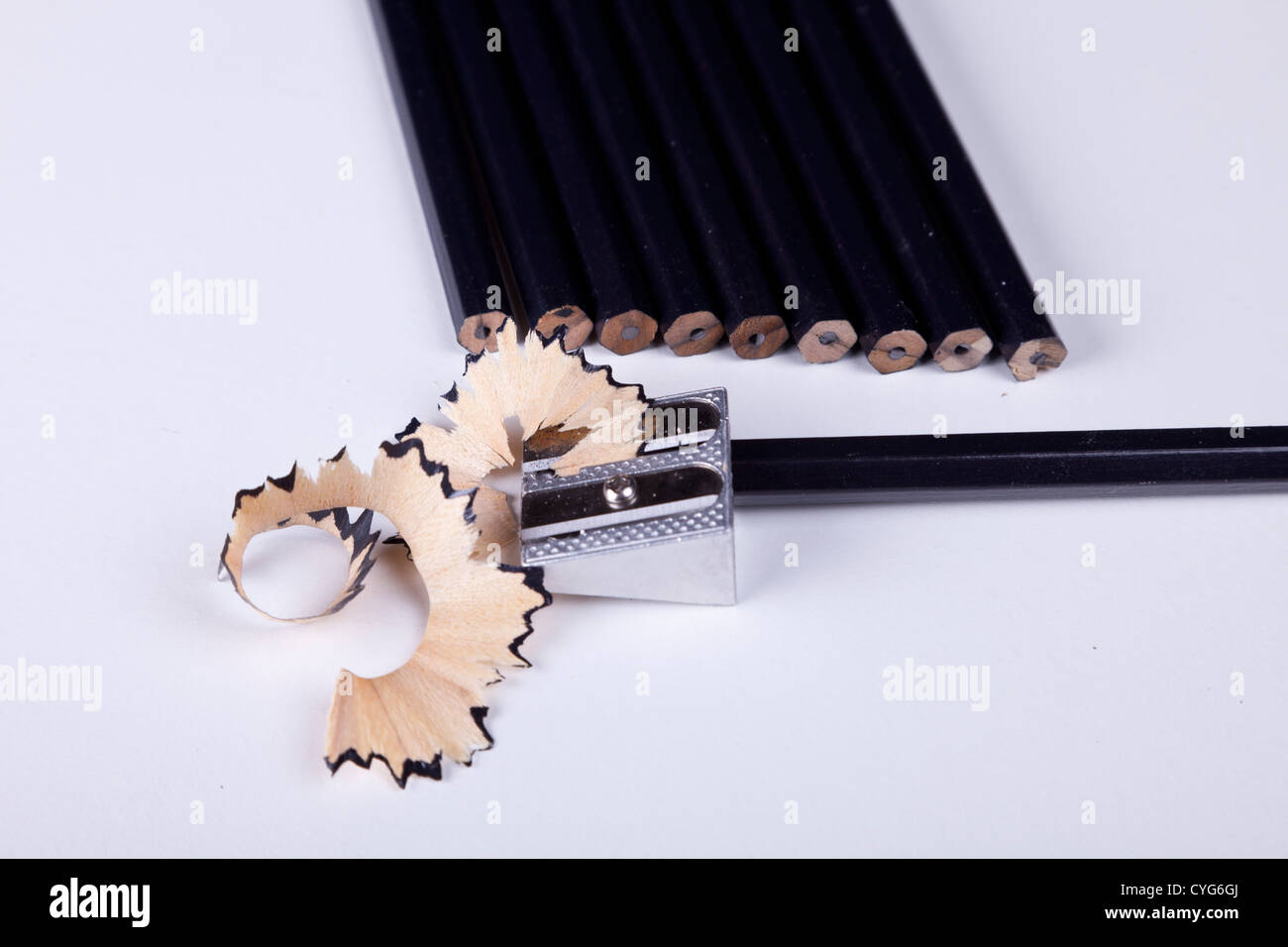 Pencil being sharpened to a sharp point hi-res stock photography and ...