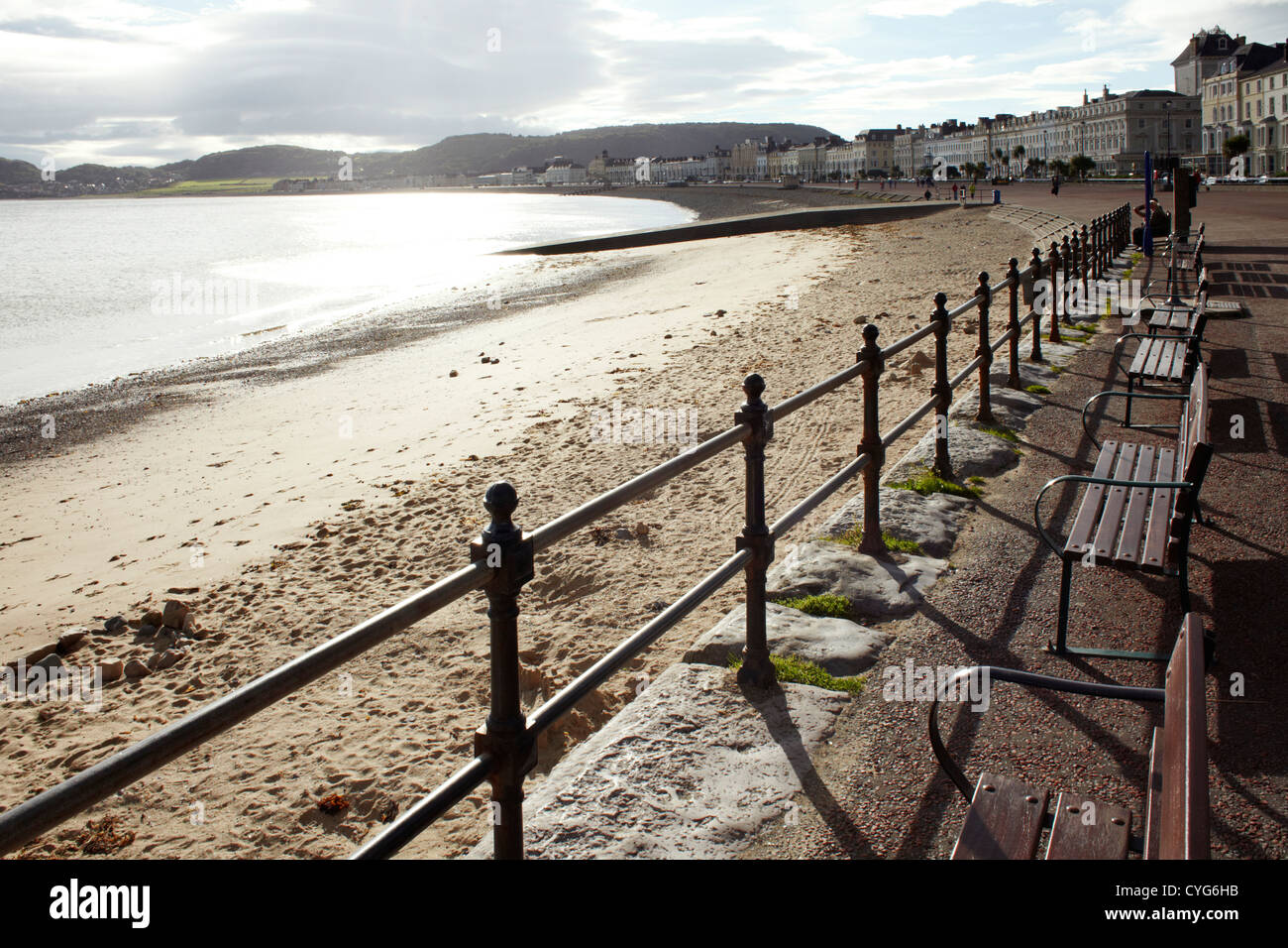 Llandudno prom and beach Stock Photo - Alamy