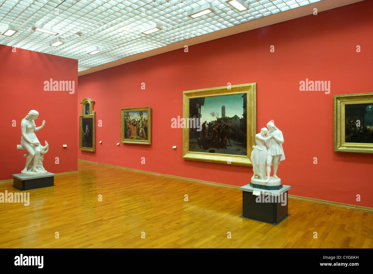 Turin - GAM / modern art museum / 19th century collection / gen view of ...