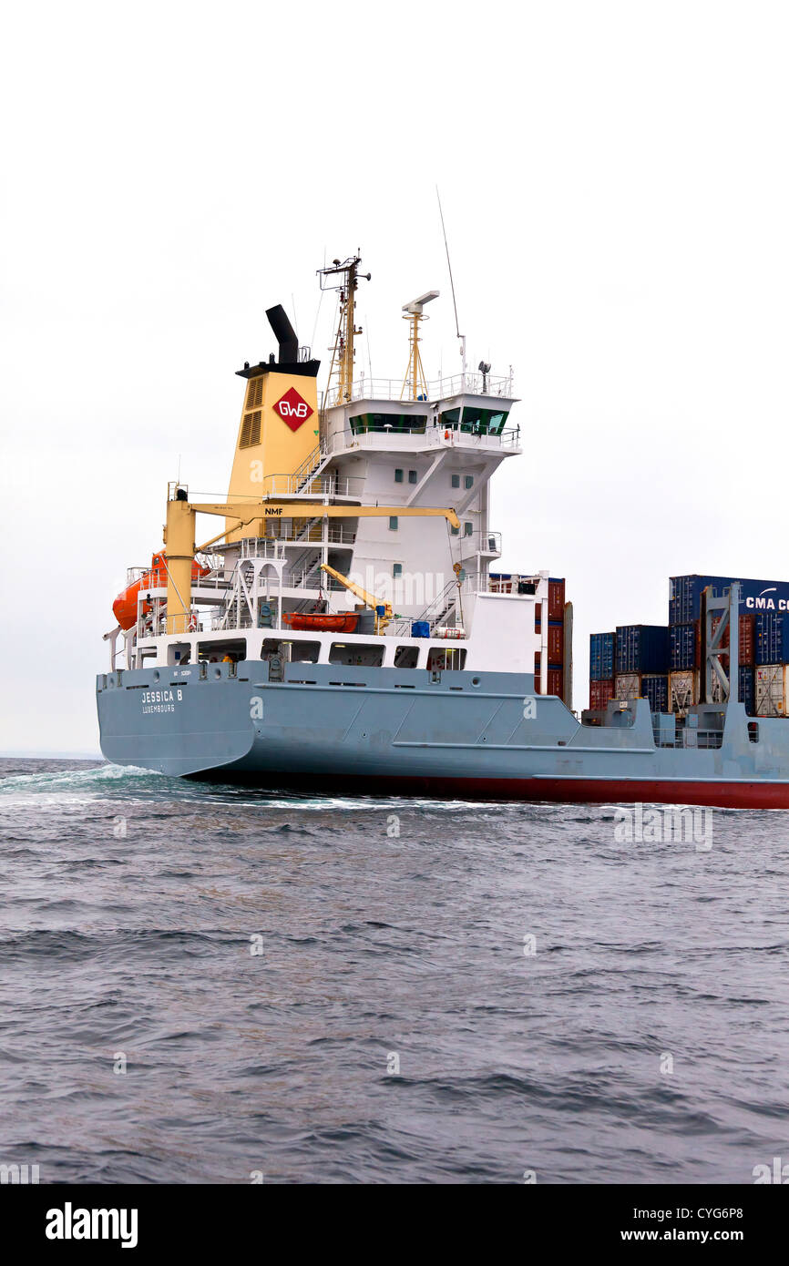 Small container ship hi-res stock photography and images - Alamy