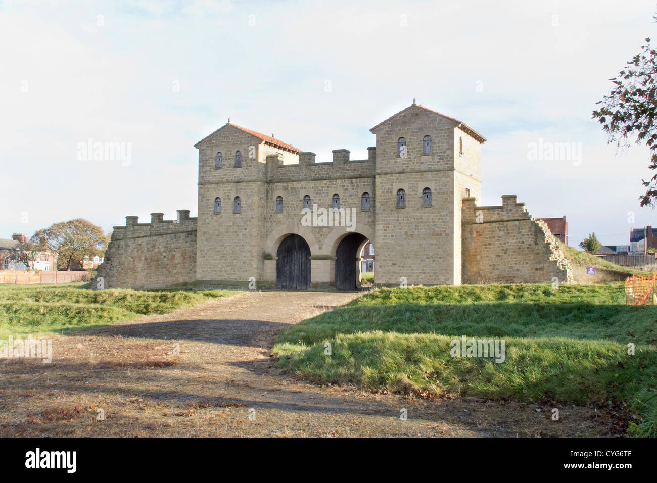 Arbeia Roman Fort and Museum at South Shields Stock Photo - Alamy