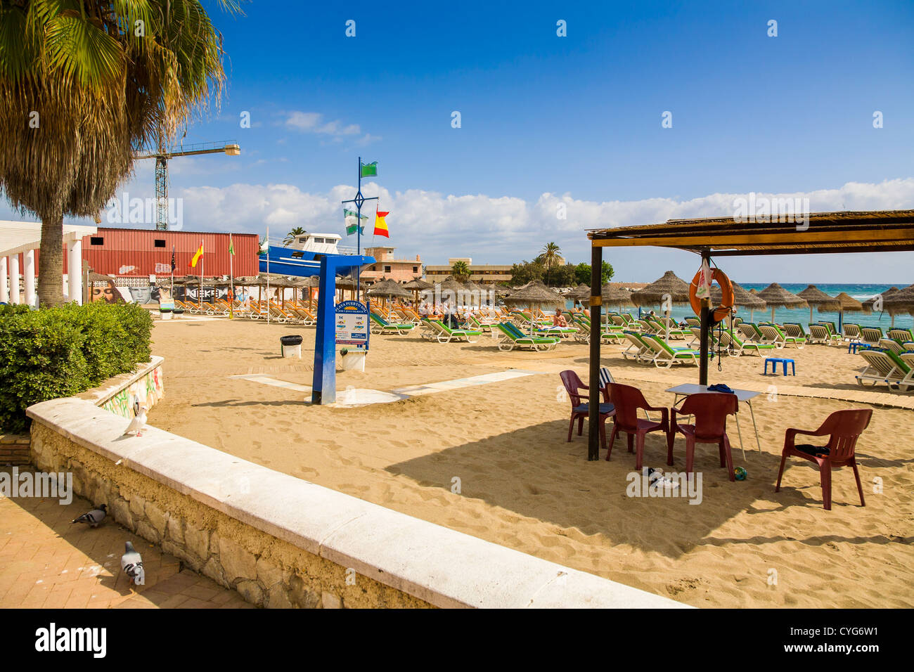Beach front at Fuengirola Spain Stock Photo - Alamy