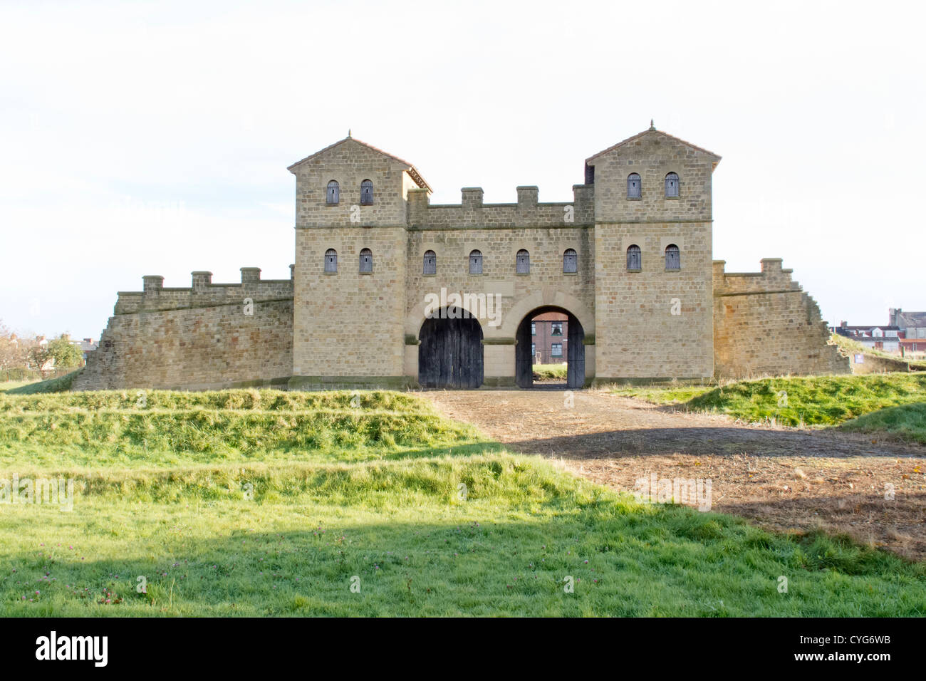 Arbeia Roman Fort and Museum Stock Photo - Alamy