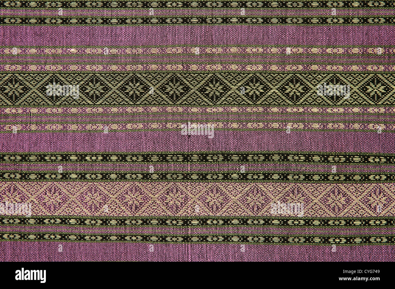 Pattern on the Thai cloth Stock Photo - Alamy