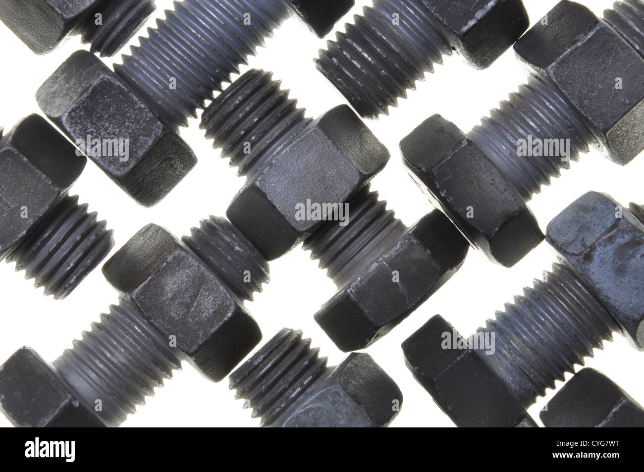 Nuts and bolts construction of steel structures Stock Photo - Alamy