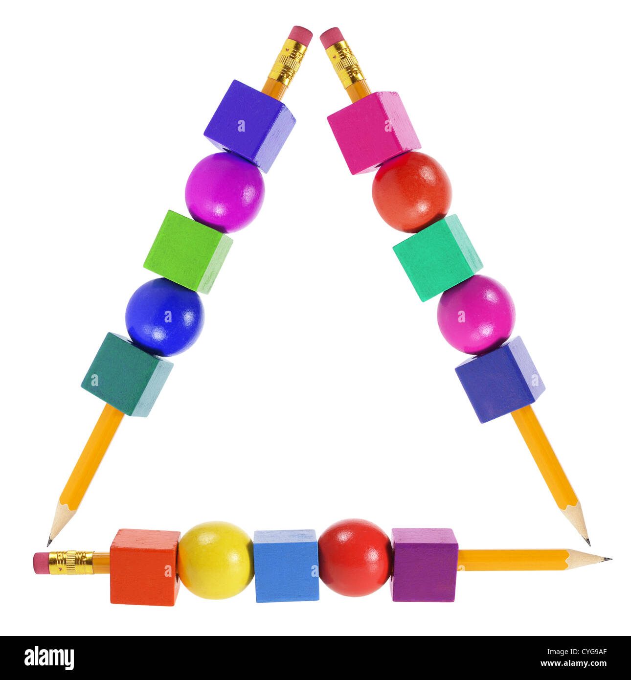 Triangle pencils hi-res stock photography and images - Alamy