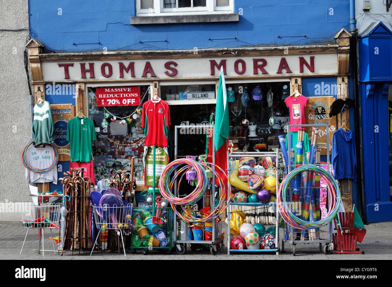 Moran shop shopfront traditional premises street path display hurl ...