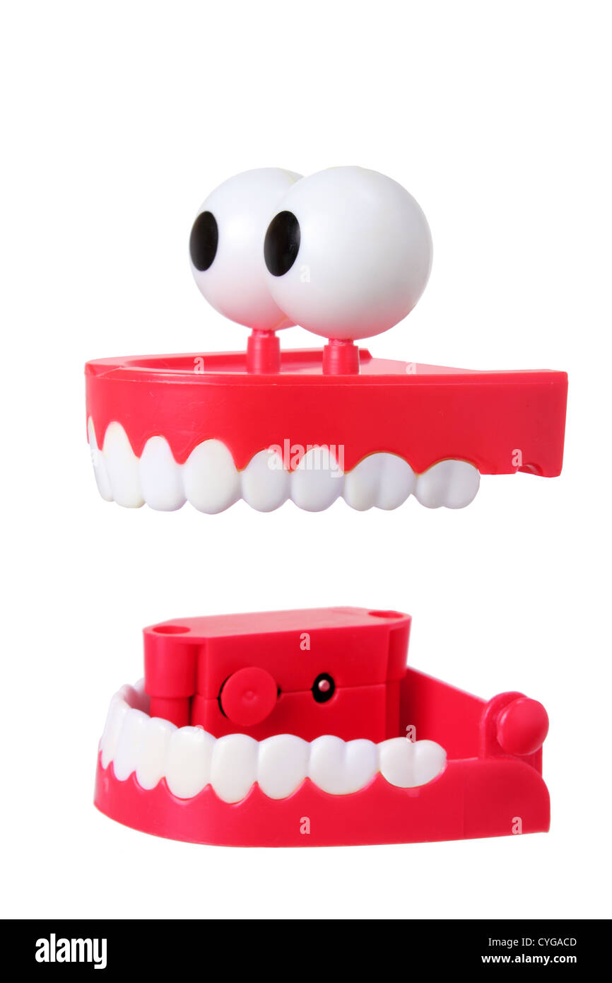 Chattering Teeth Toy Stock Photo - Alamy