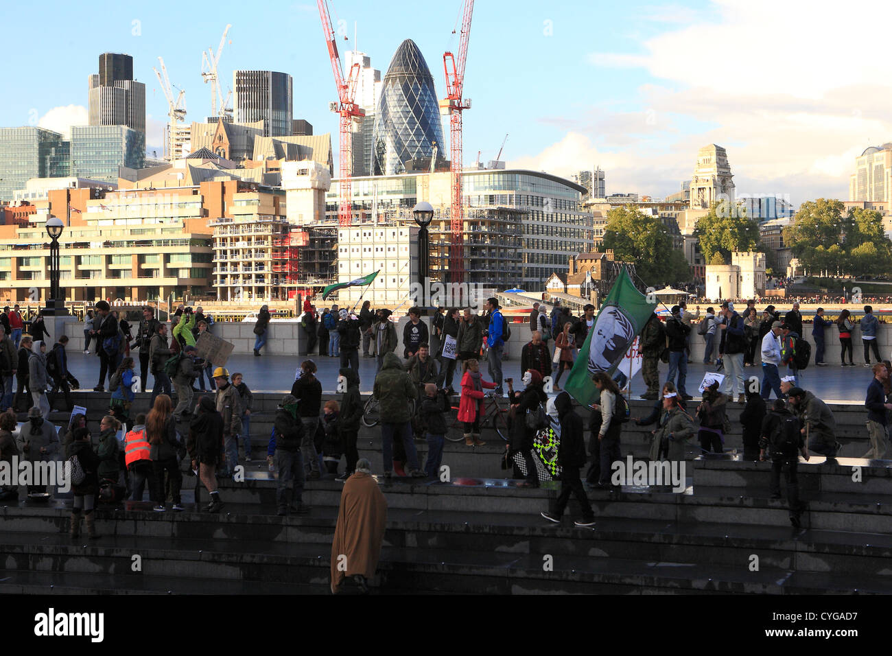 Anonymous protest in London Stock Photo - Alamy
