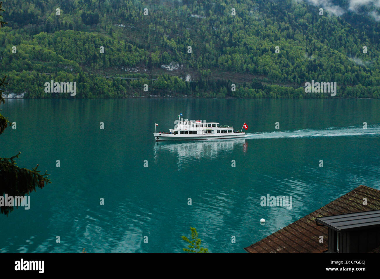 River boat on Lake Brienz, Interlaken, Switerland Stock Photo - Alamy