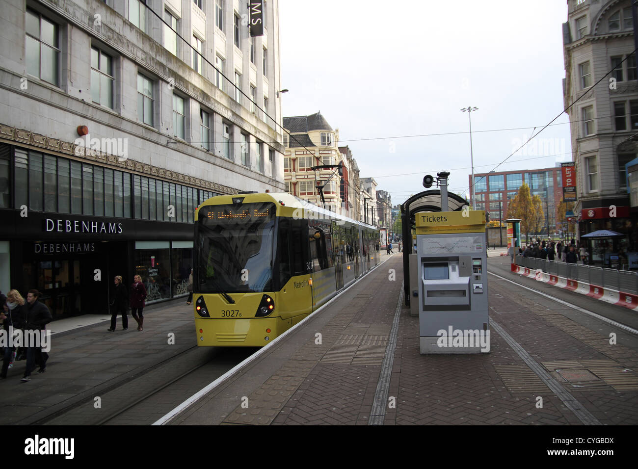 Manchester Metrolink light rail system in Greater Manchester, England ...