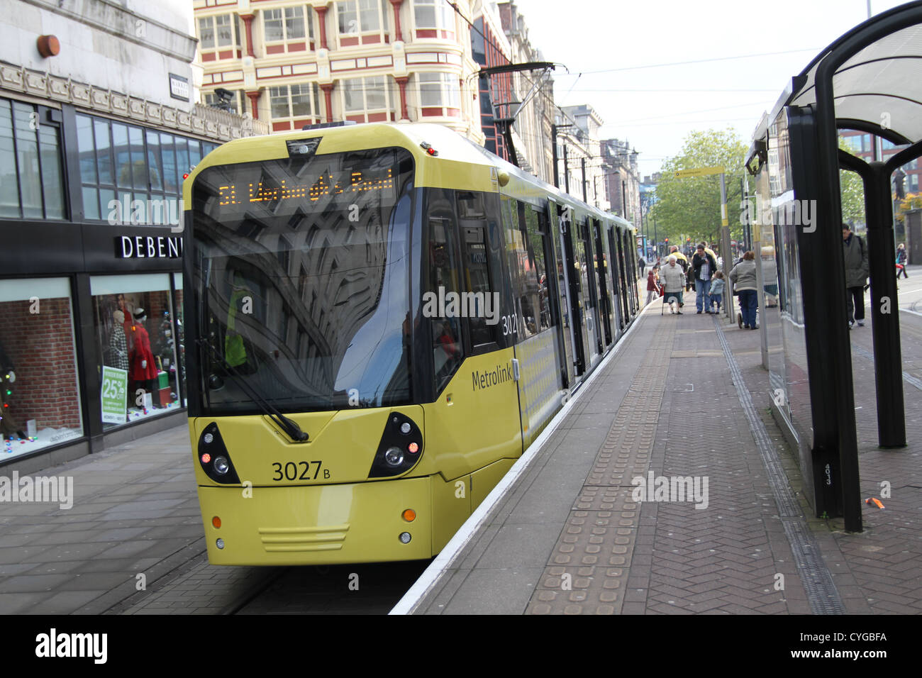 Manchester Metrolink light rail system in Greater Manchester, England ...