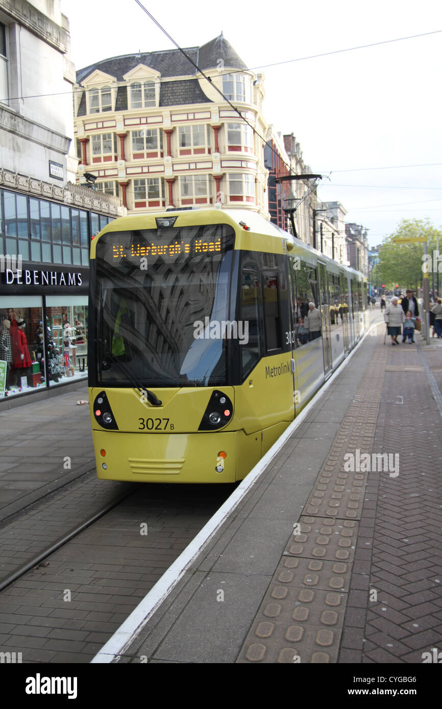 Manchester Metrolink light rail system in Greater Manchester, England ...