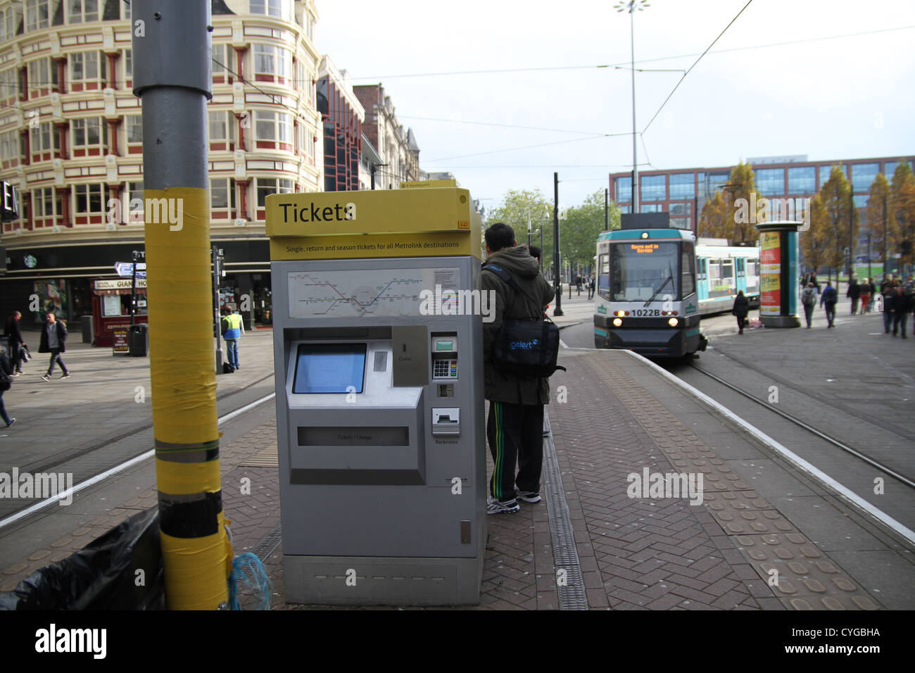Manchester Metrolink light rail system in Greater Manchester, England ...