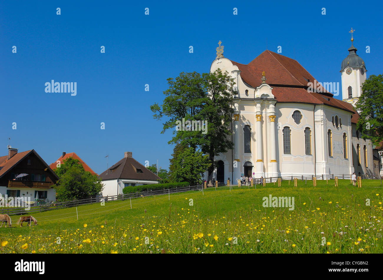 Wieskirche, Wies church, Wies, Near Steingaden, UNESCO World Heritage ...