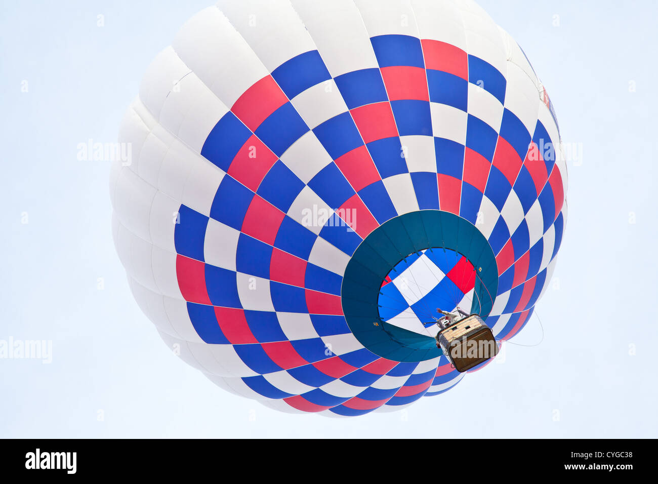 A hot air balloon against a cloudy sky. Carolina Balloon Festival ...