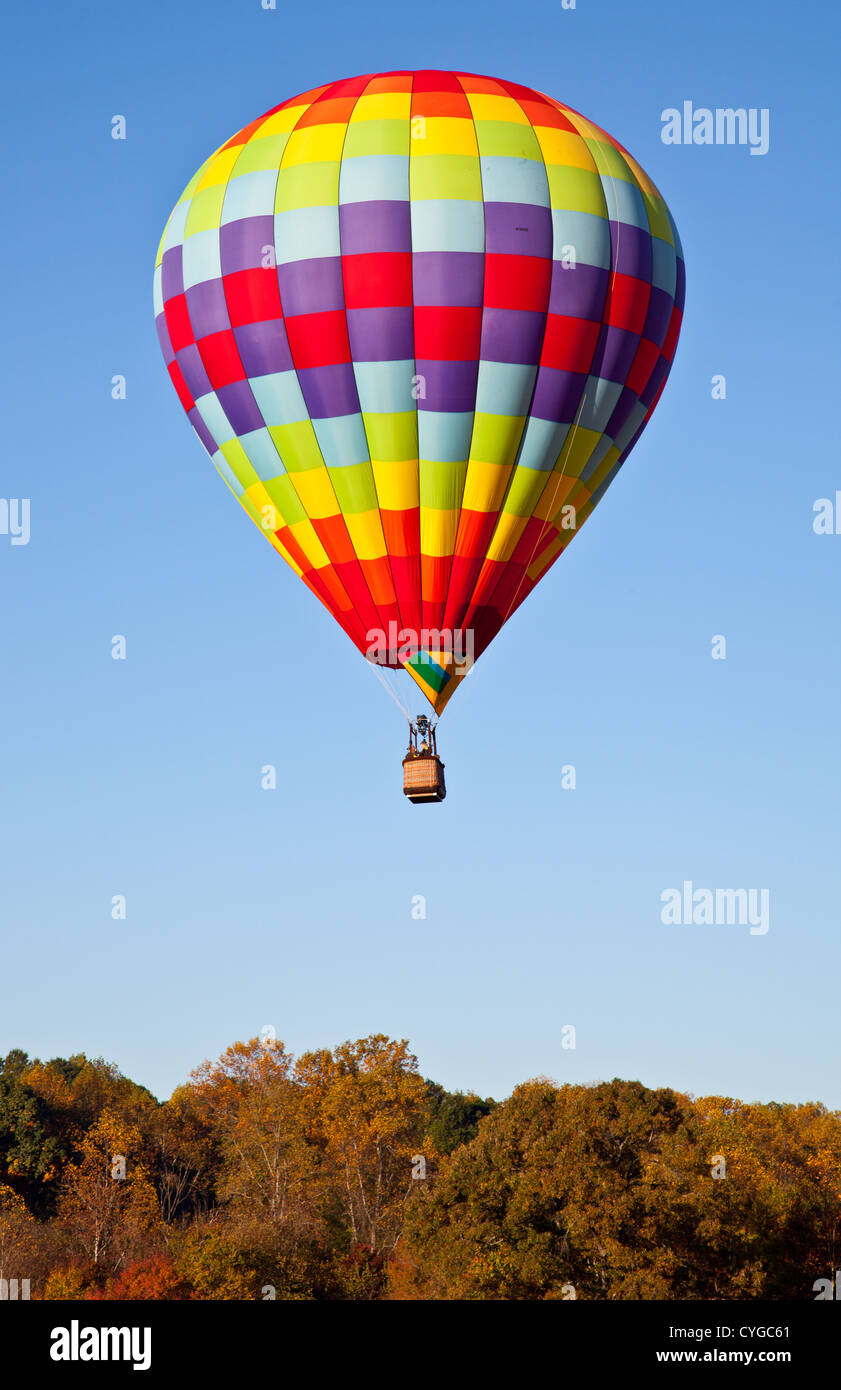 Hot air balloons fill the sky during the Carolina Balloon Festival ...