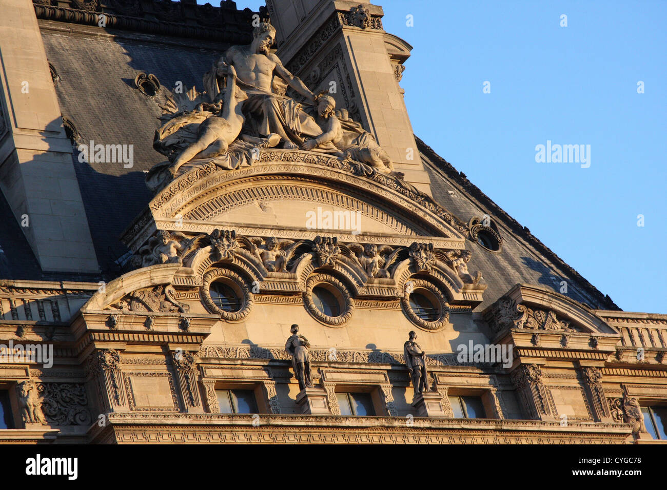 Details of the Louvre Museum Stock Photo - Alamy