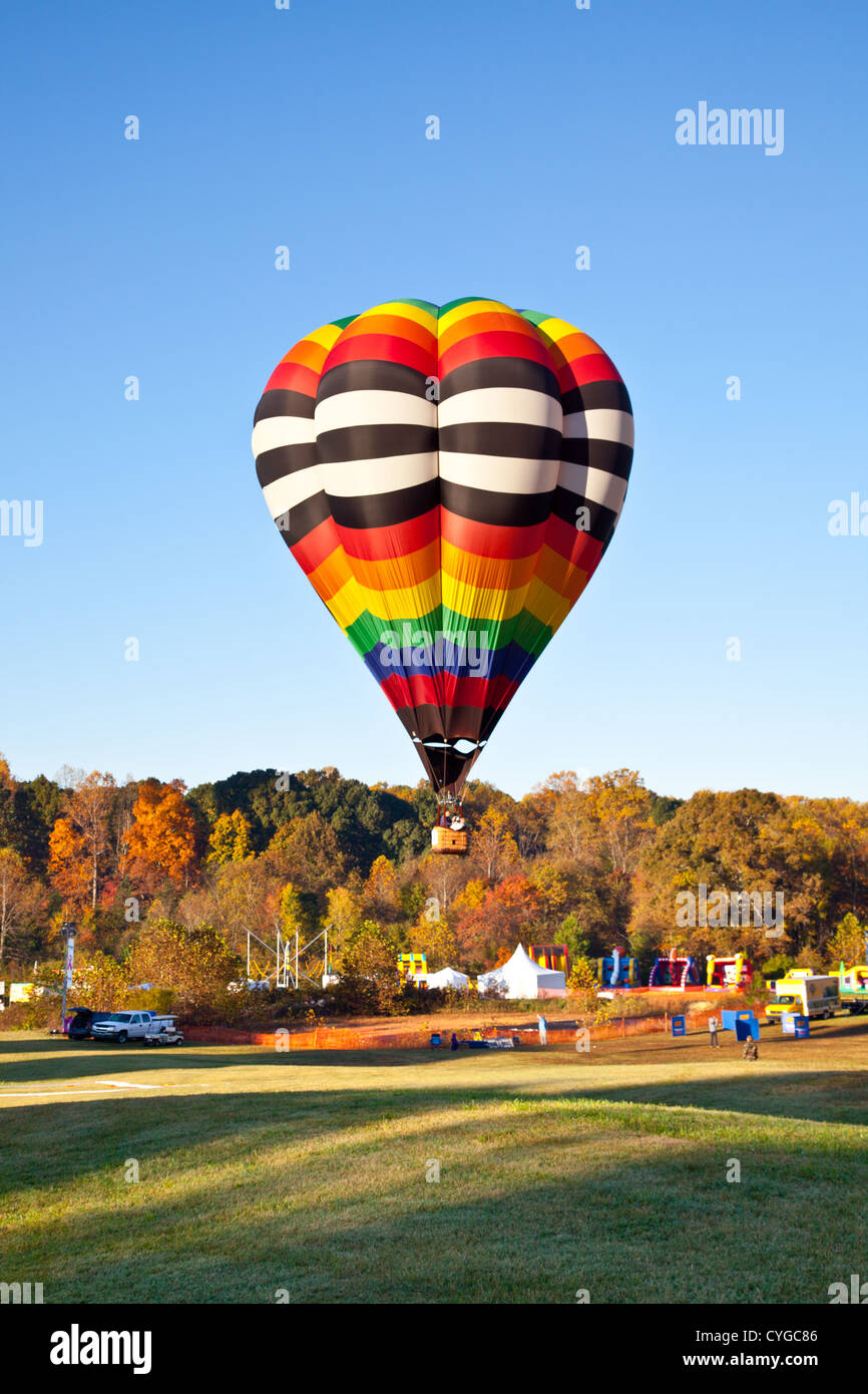 Hot air balloons fill the sky during the Carolina Balloon Festival ...