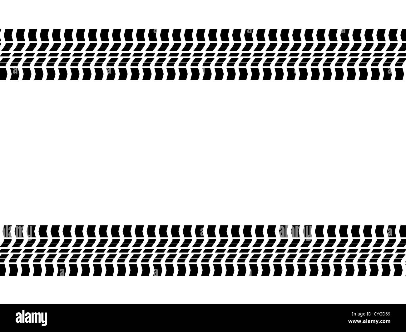 Tyre track isolated against a white background Stock Photo - Alamy